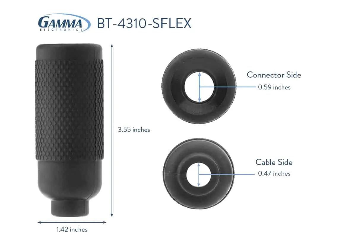 Gamma 4.3-10 RF Weatherproof Boot – Gamma Electronics